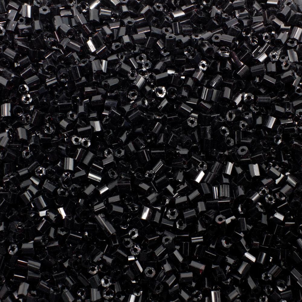 Hex Cut Beads 100g - Black