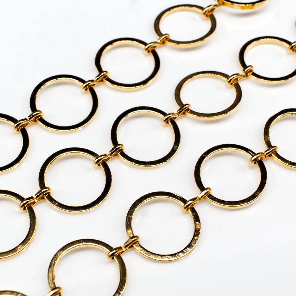 Gold Plated Chain - Ring 12mm 1 metre | Craft, hobby & jewellery ...