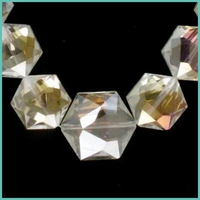 Crystal Hexagonal Beads