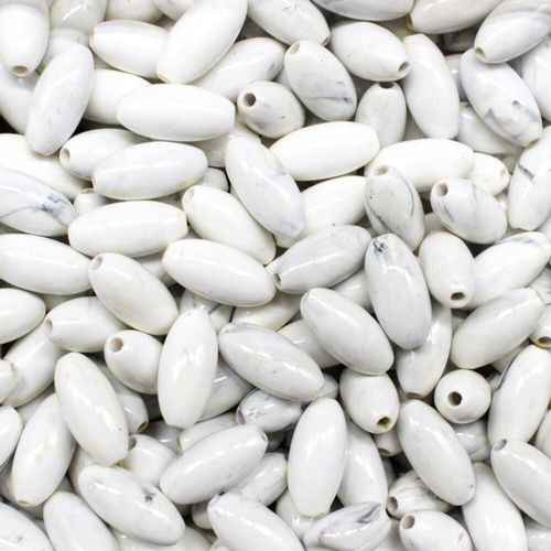 Acrylic Rice Shape Beads | Jewellery Making Beads