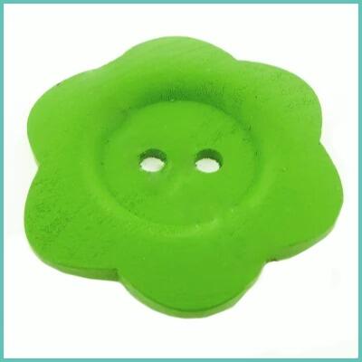 Wooden Flower Buttons