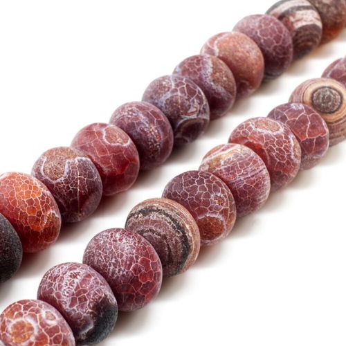 Frost Agate Beads | Matte Gemstone Beads for Jewelry