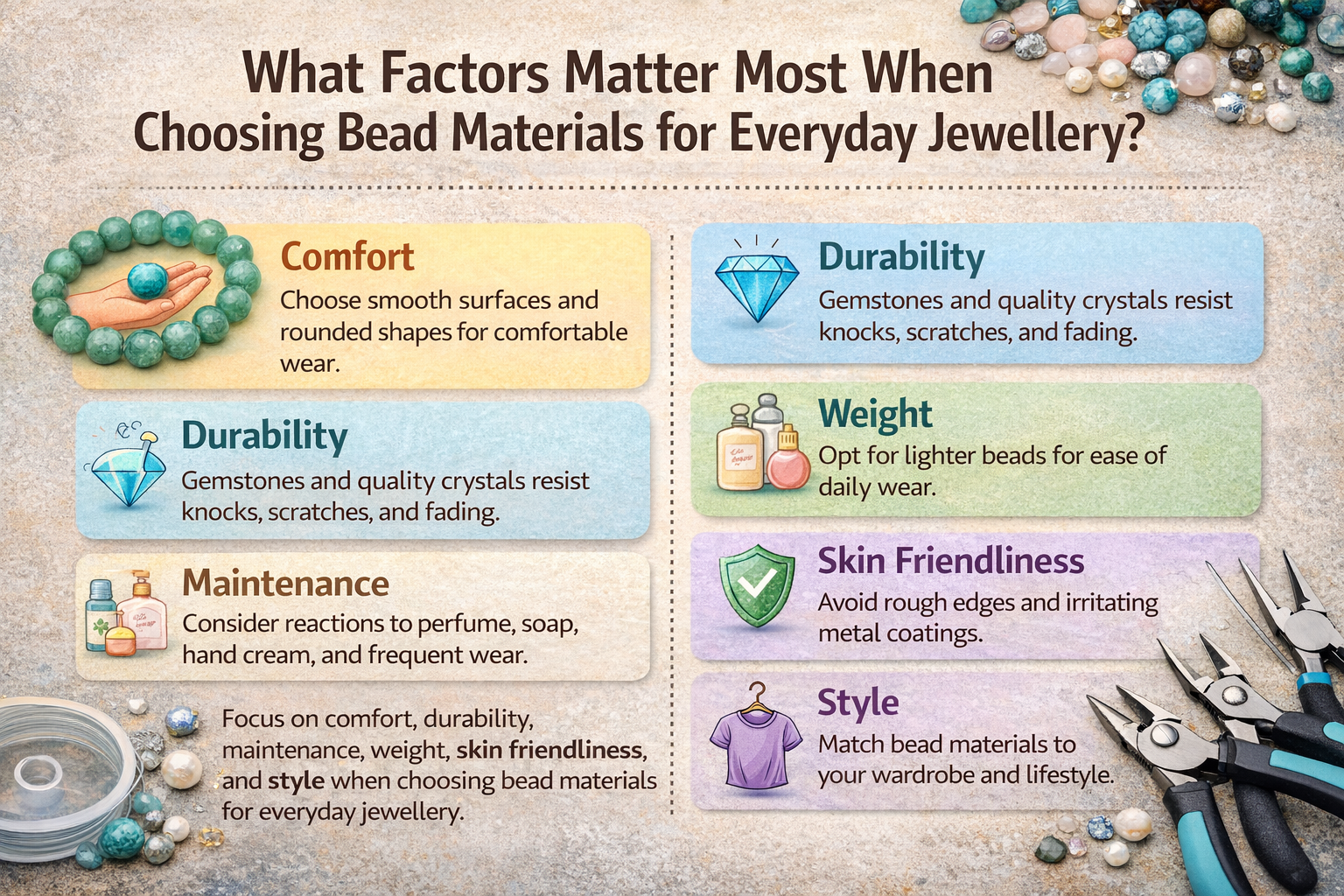 How To Choose The Right Bead Material For Everyday Wear