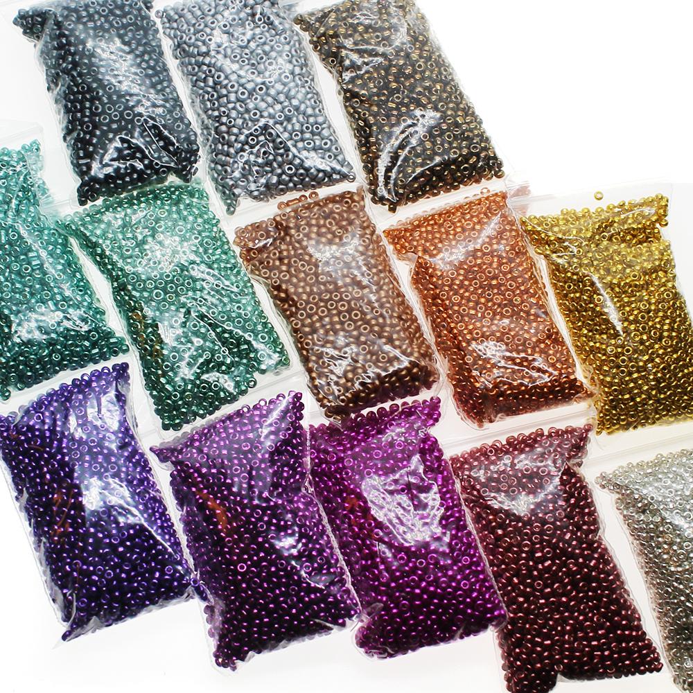 Size 11 Seed Beads Mix 13 x 25g - Metallic | Craft, hobby & jewellery ...