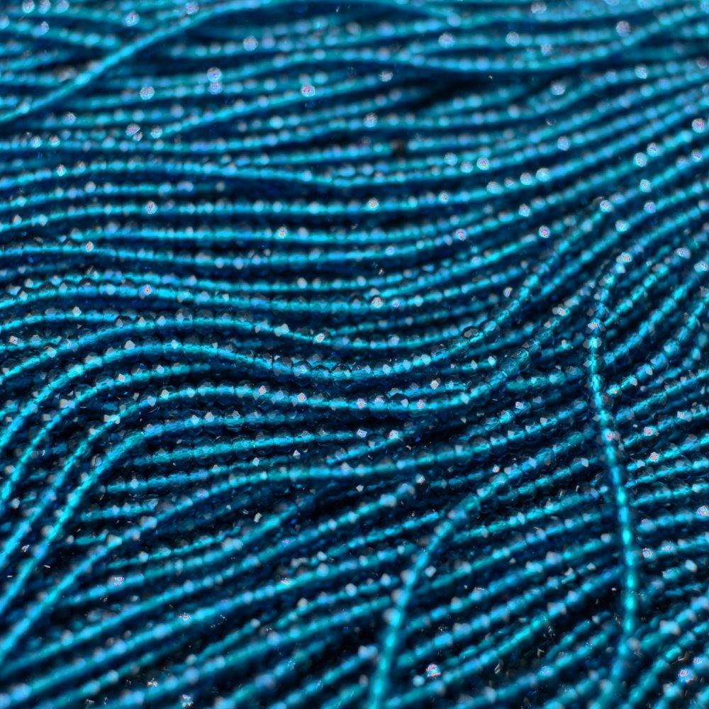 Micro Crystal Round Beads 1.5mm - Oriental Blue | Craft, hobby ...