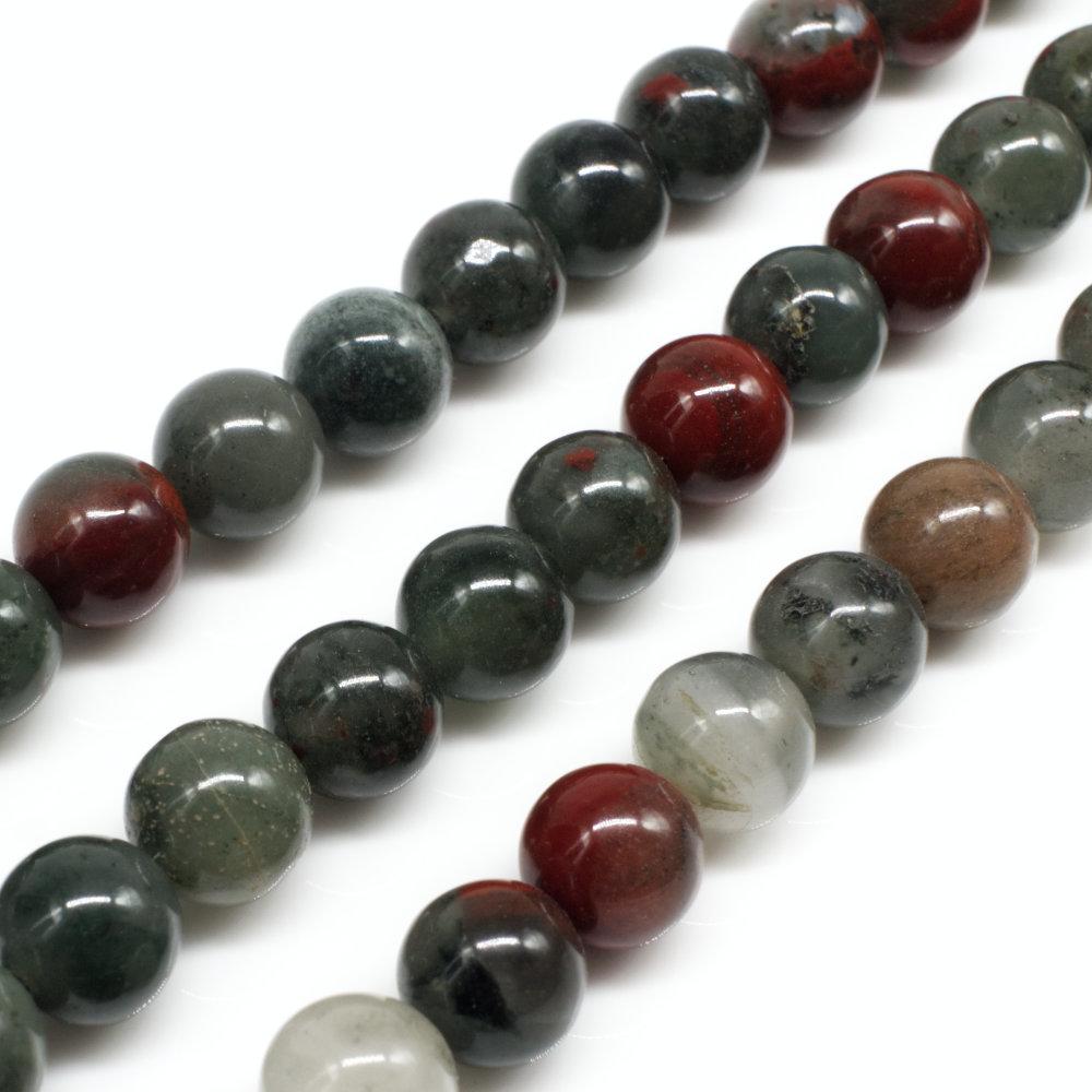 African Blood Stone Round Beads - 6mm 15" inch | Craft, hobby ...