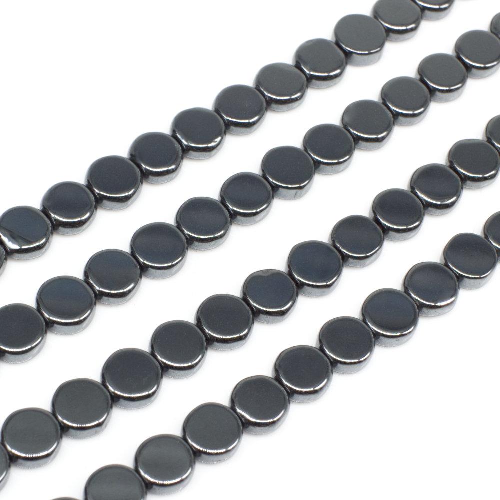 Hematite Flat Coin 6mm - Hematite | Craft, hobby & jewellery supplies ...