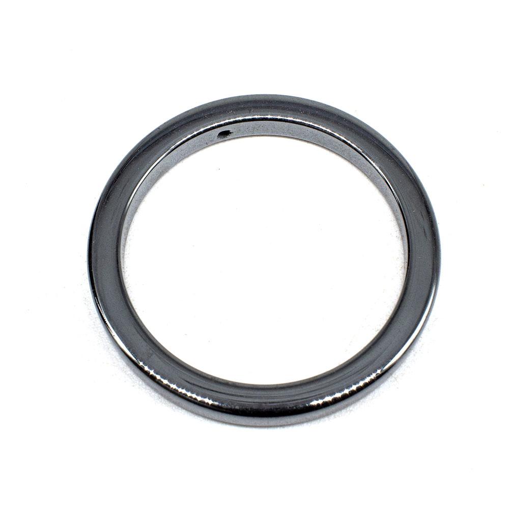 Hematite Hoop Pendant 1 Hole 38mm Craft Hobby And Jewellery Supplies