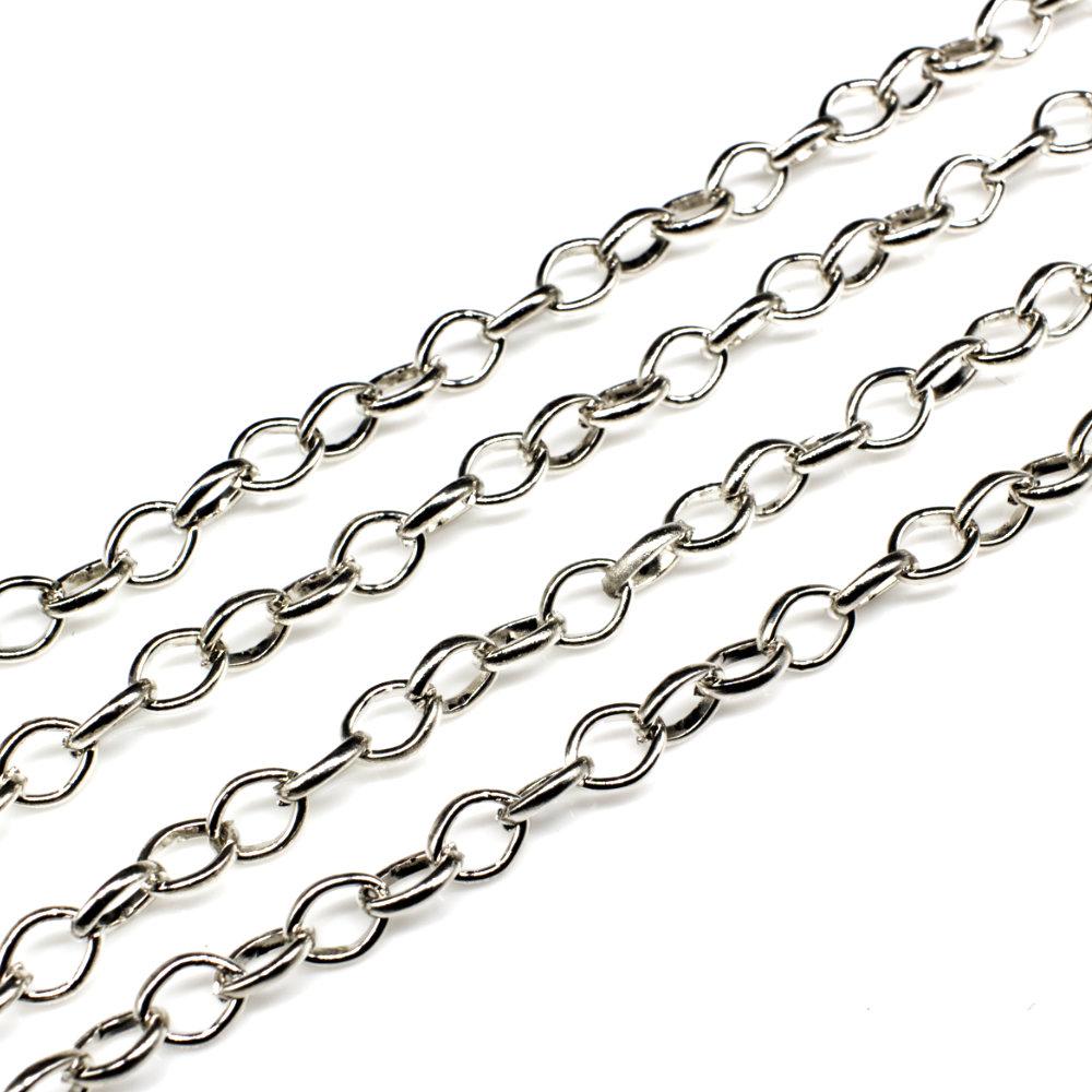 Silver Plated Jewellery Chain sold by metre