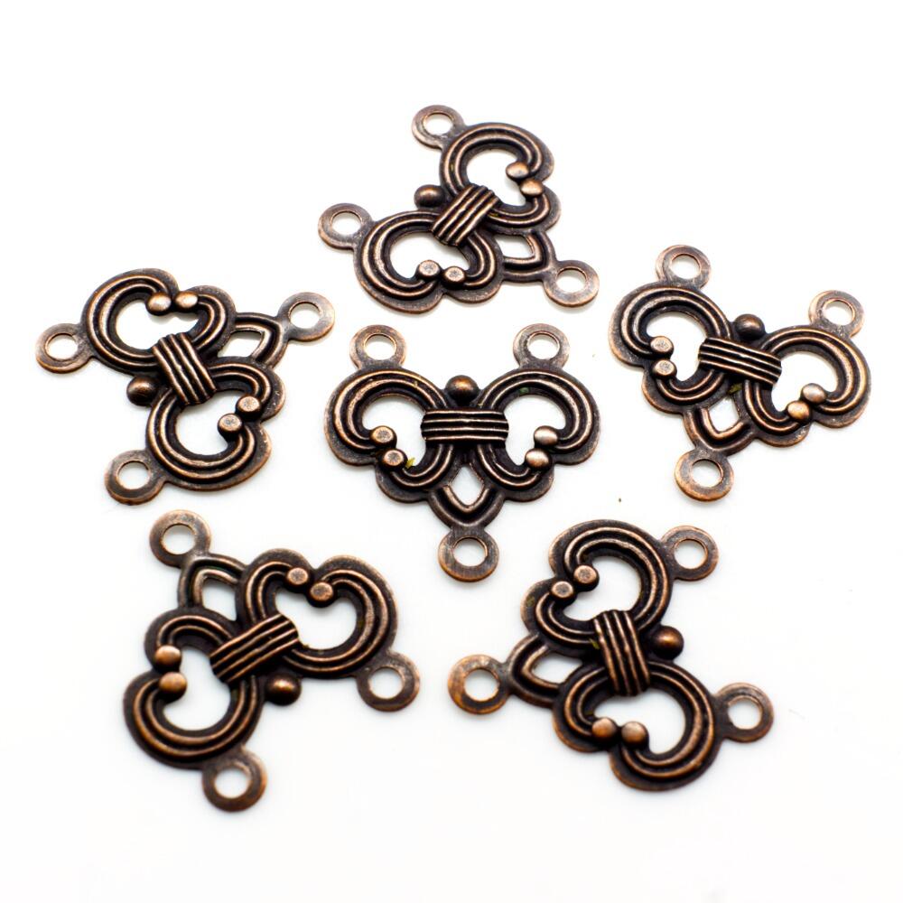 Iron Bronze Connector 2/1 16mm 50pcs