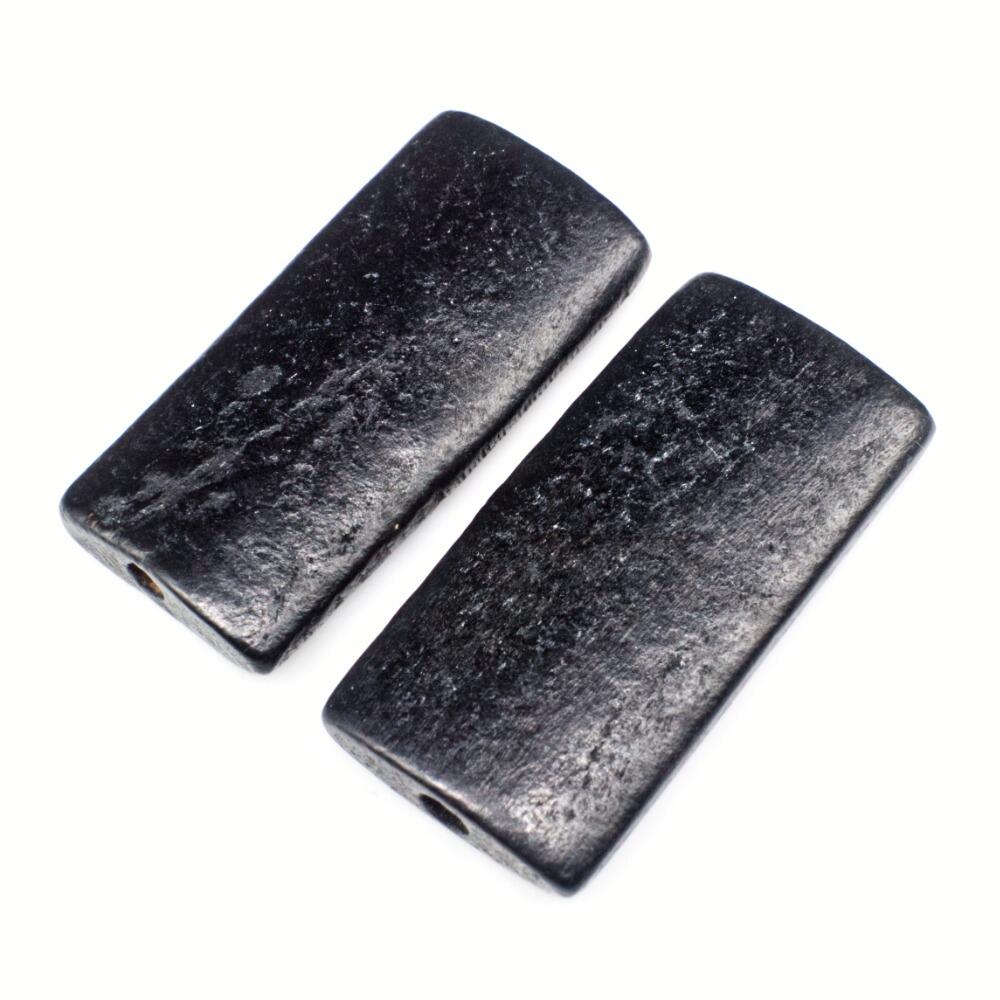 Wooden Bead - Rectangle 40mm Black 5pcs | Craft, hobby & jewellery ...