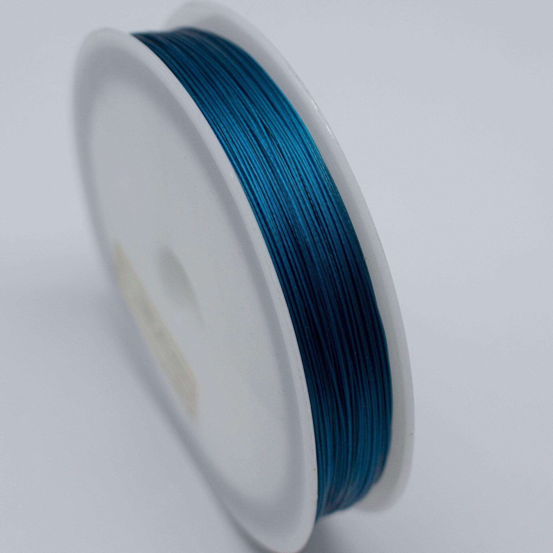 Tigertail Wire 0.45mm - Blue - 100m | Craft, hobby & jewellery supplies ...