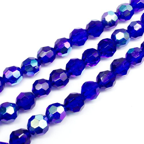 Crystal Round 10mm - Royal Blue Rainbow | Craft, hobby & jewellery ...