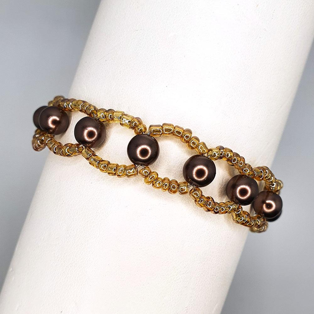 Shop the Layla Bracelet in Dark Brown Champagne