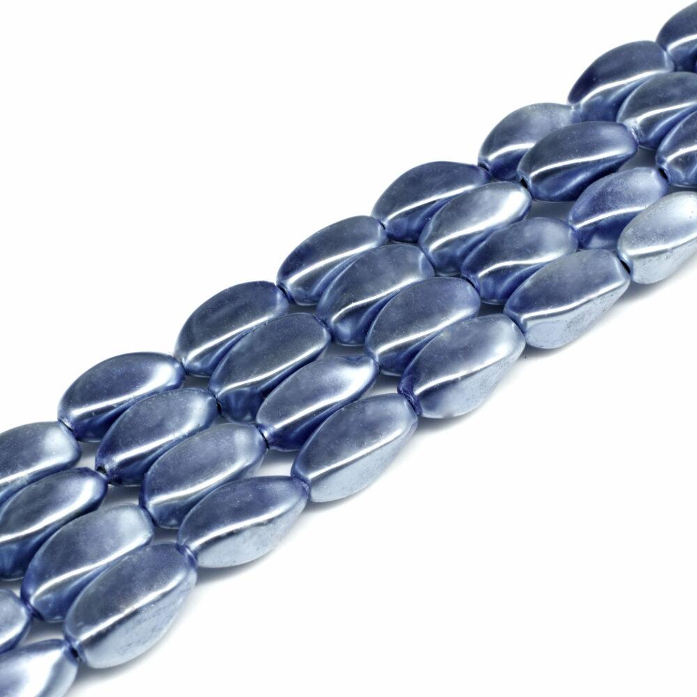 Shop the Magnetic Hematite Twist Tube 6x12mm - Sky Blue