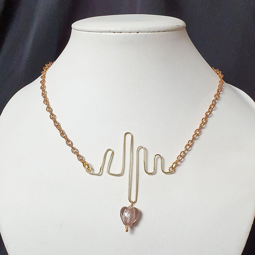 Shop the Heartbeat Necklace in Gold Rose