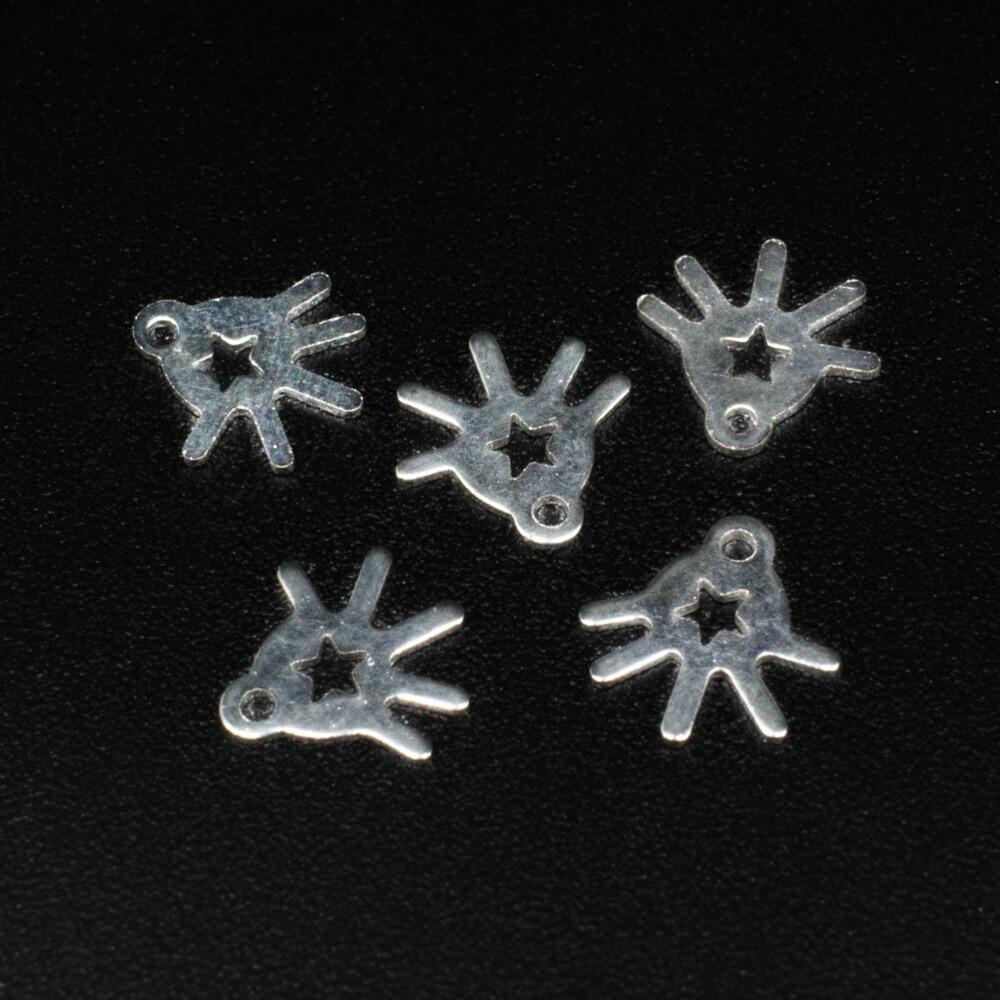 Gold Plated Charm - Hand & Star 9mm | Craft, hobby & jewellery supplies ...