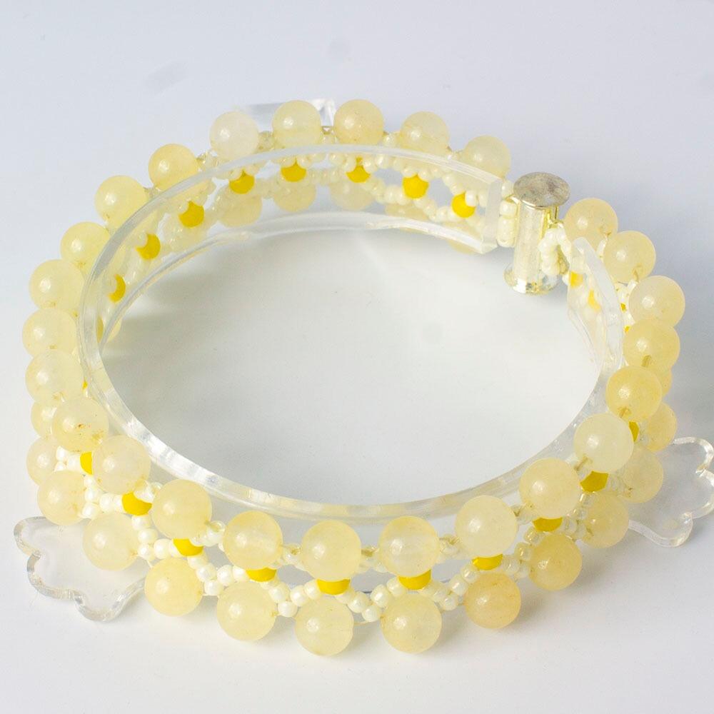 Serenity Gemstone Bracelet - Yellow Jade