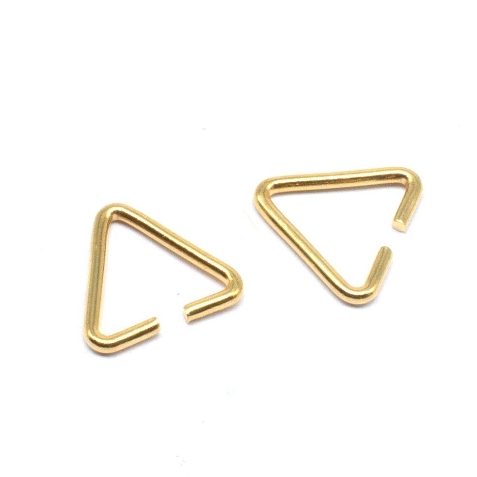 Triangle Wire Bail 15mm - Gold Plated