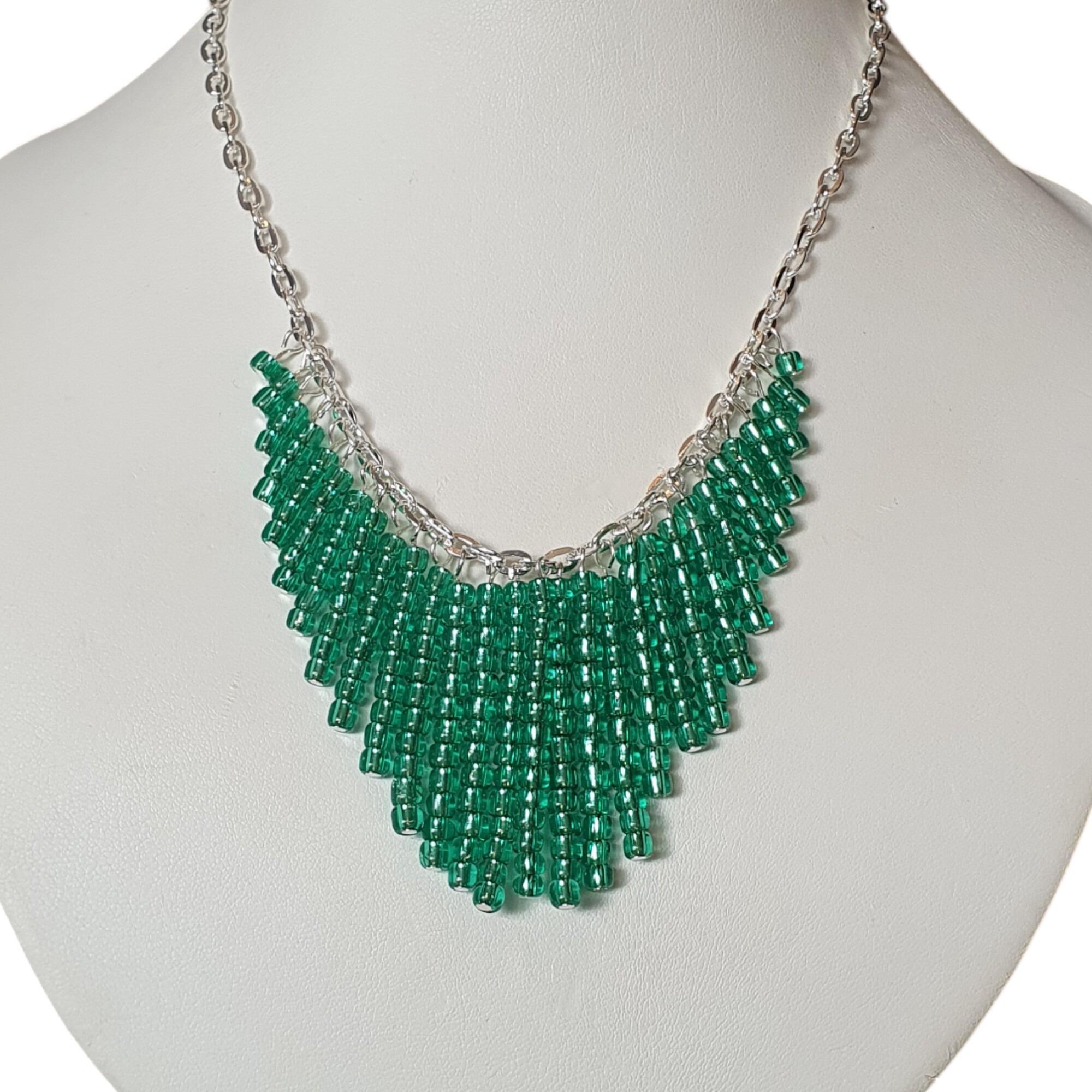 Veronique Necklaces Makes 3 - Forrest Green