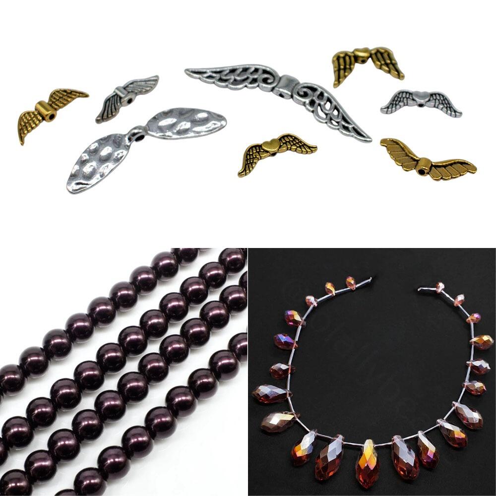 Crystal Angel Decorations 21pcs - Dark Amber Rainbow