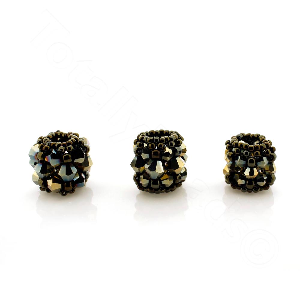 Erudite Crystal Bicone Bead Pack - Earth