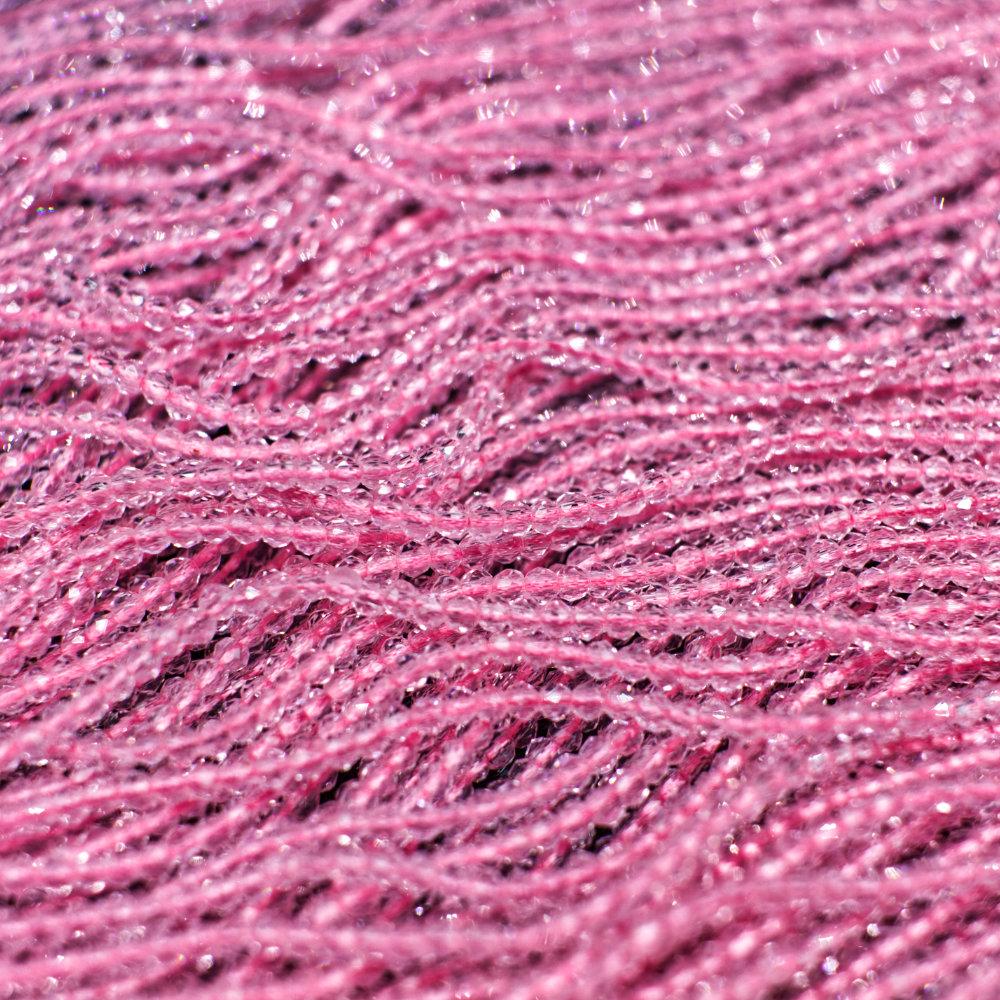 Micro Crystal Round Beads 1.5mm - Pink | Craft, hobby & jewellery ...