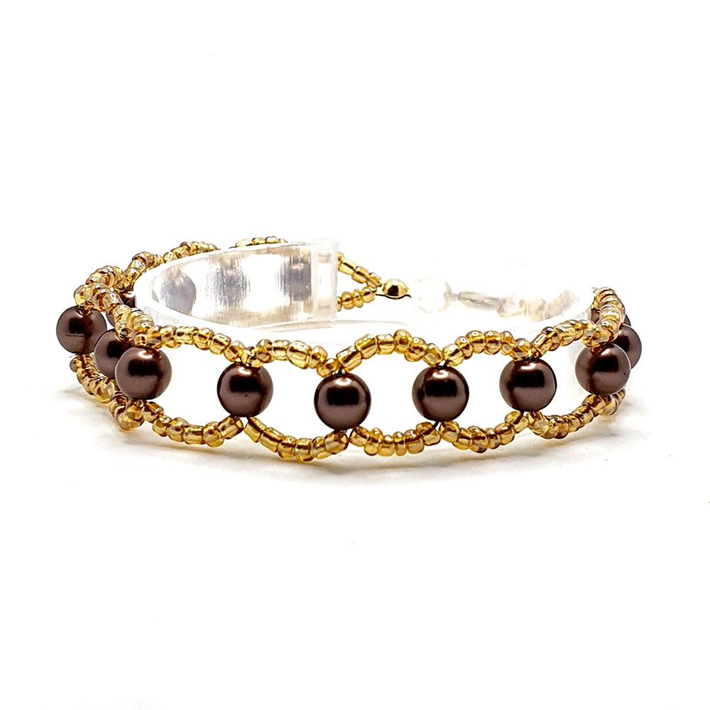 Shop the Layla Bracelet in Dark Brown Champagne