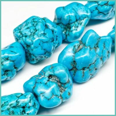 Turquoise Howlite Beads