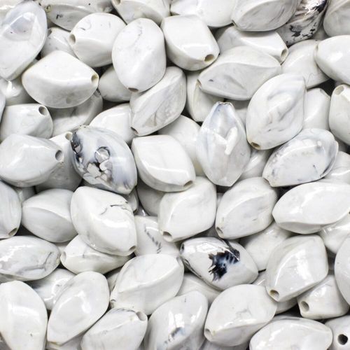 Acrylic Rice Shape Beads | Jewellery Making Beads