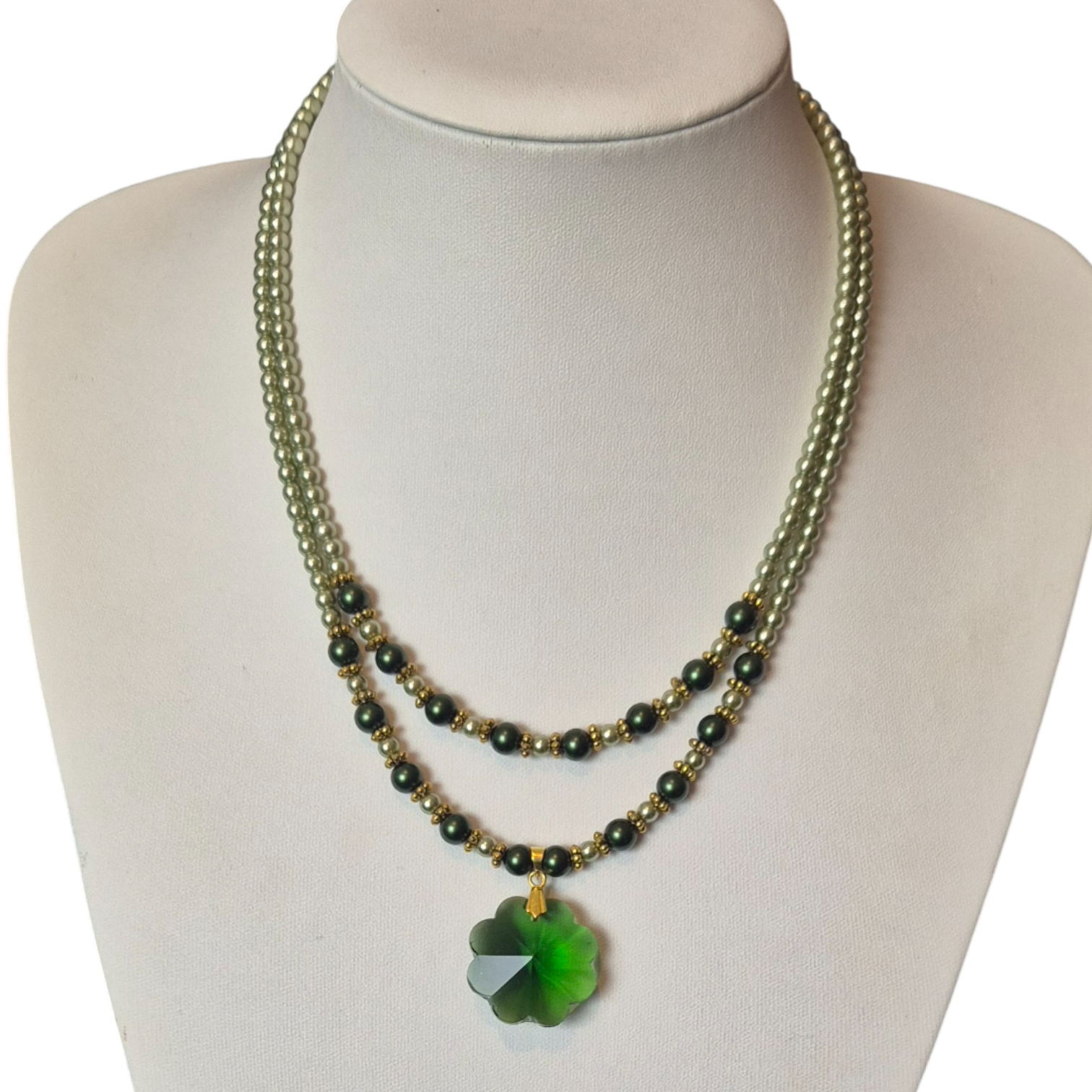 Bonnie Flower Necklace - Green