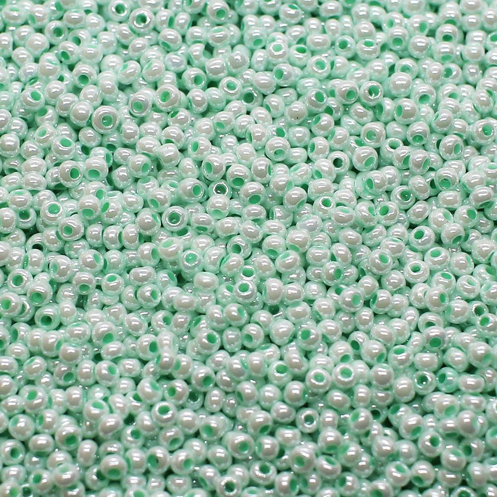 FGB Seed Beads Size 12 Shell Colours - Mint - 50g