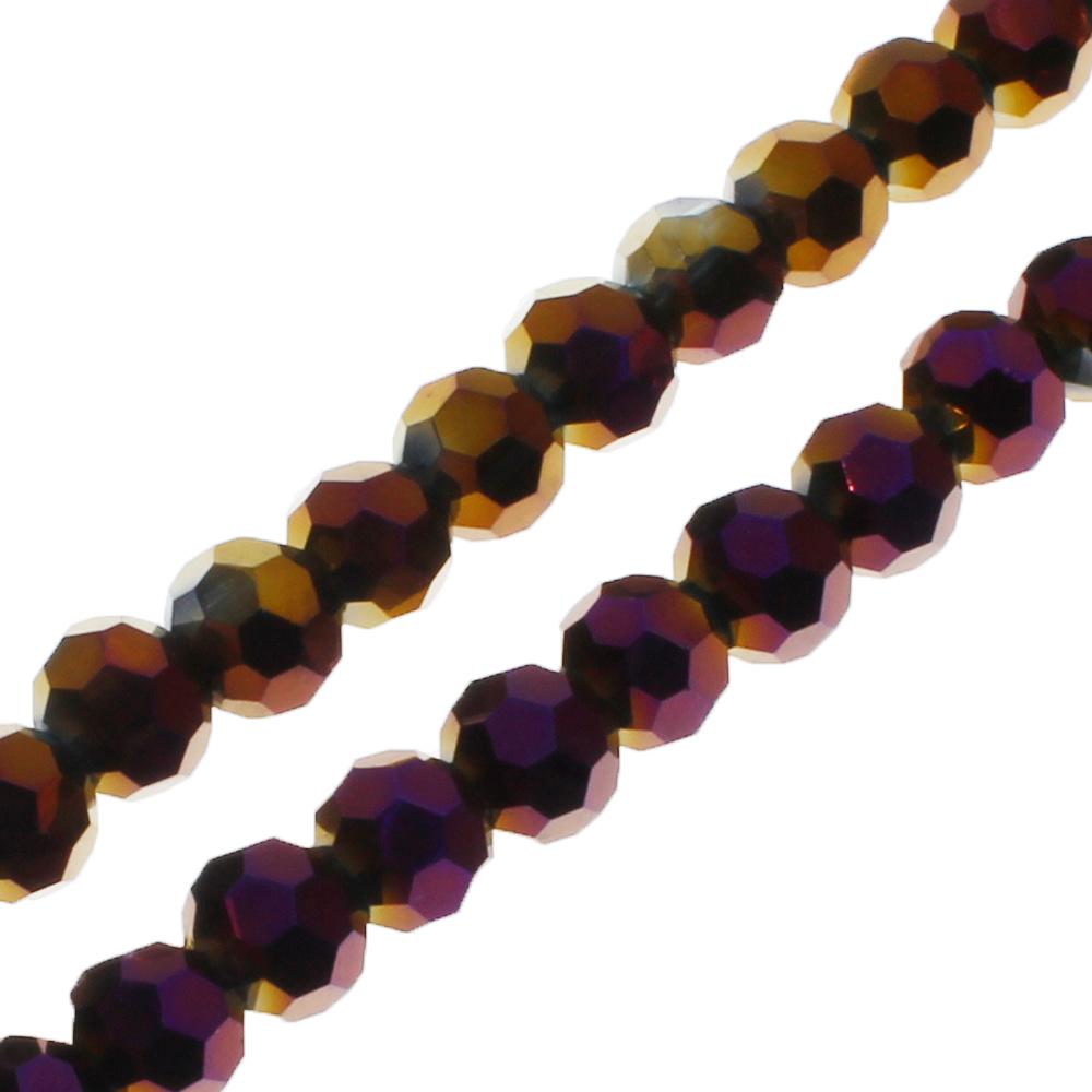 Crystal Round Beads 4mm - Purple Iris | Craft, hobby & jewellery ...