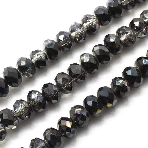 4x6mm Crystal Rondelle Beads in many colours