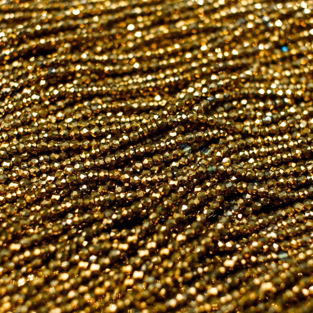 Micro Crystal Round Beads 1.5mm - Gold | Craft, hobby & jewellery ...