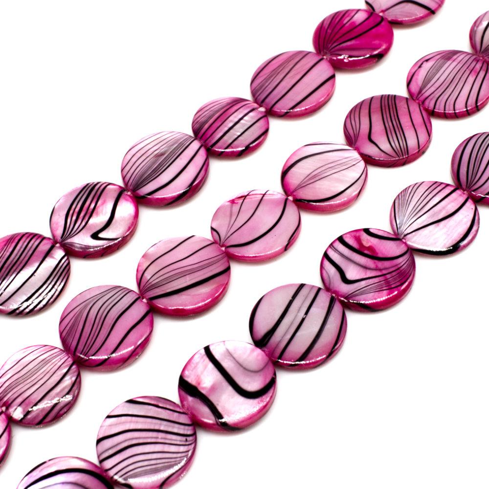 Discover the Shell Disc Beads 12mm - Pink w | Craft, hobby & jewellery ...