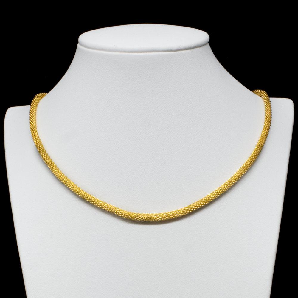 Necklace Chains 4mm Mesh - Gold Plated 45cm