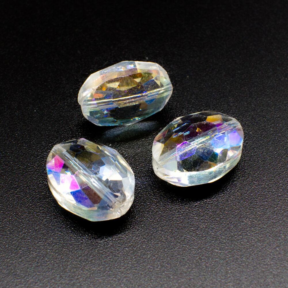 Crystal Oval Bead 16mm - Crystal AB 8 Pcs