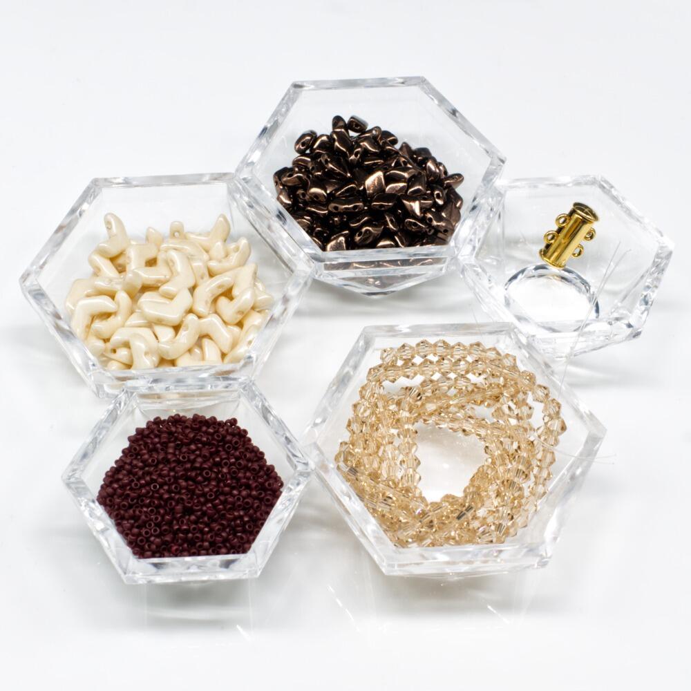 BC 2023 WK 17: Vee Bead Bracelet - Champagne Bronze