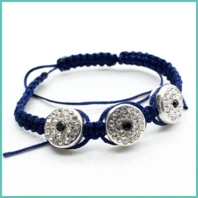 Shamballa Crystal Coin Bracelets