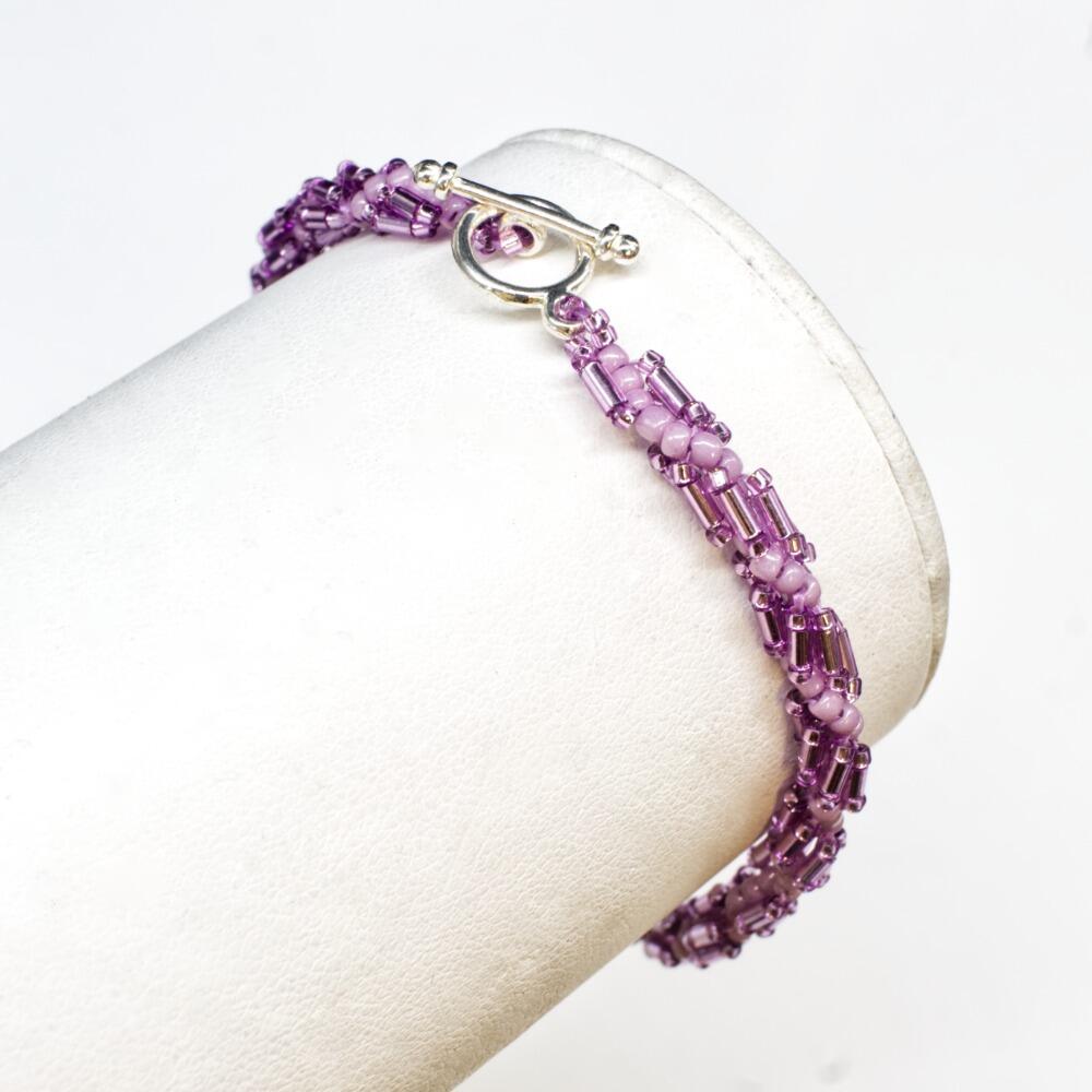 Helix Bugle Bracelets (6) - Mauve