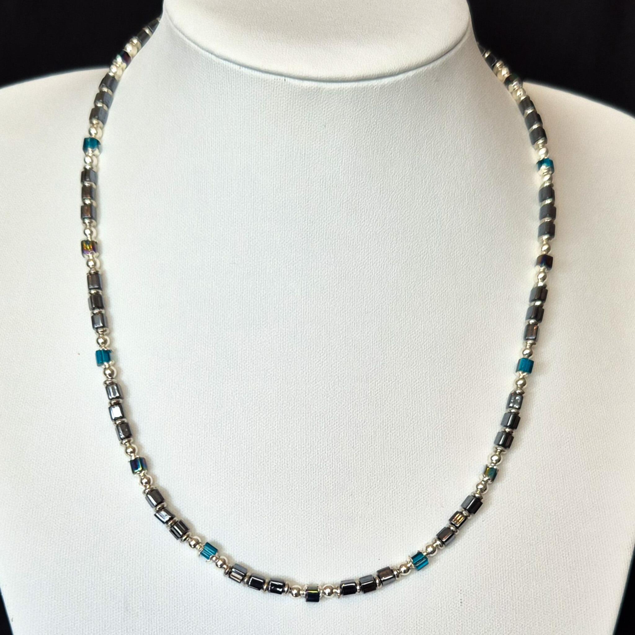 Lina Cube Jewellery - Hematite