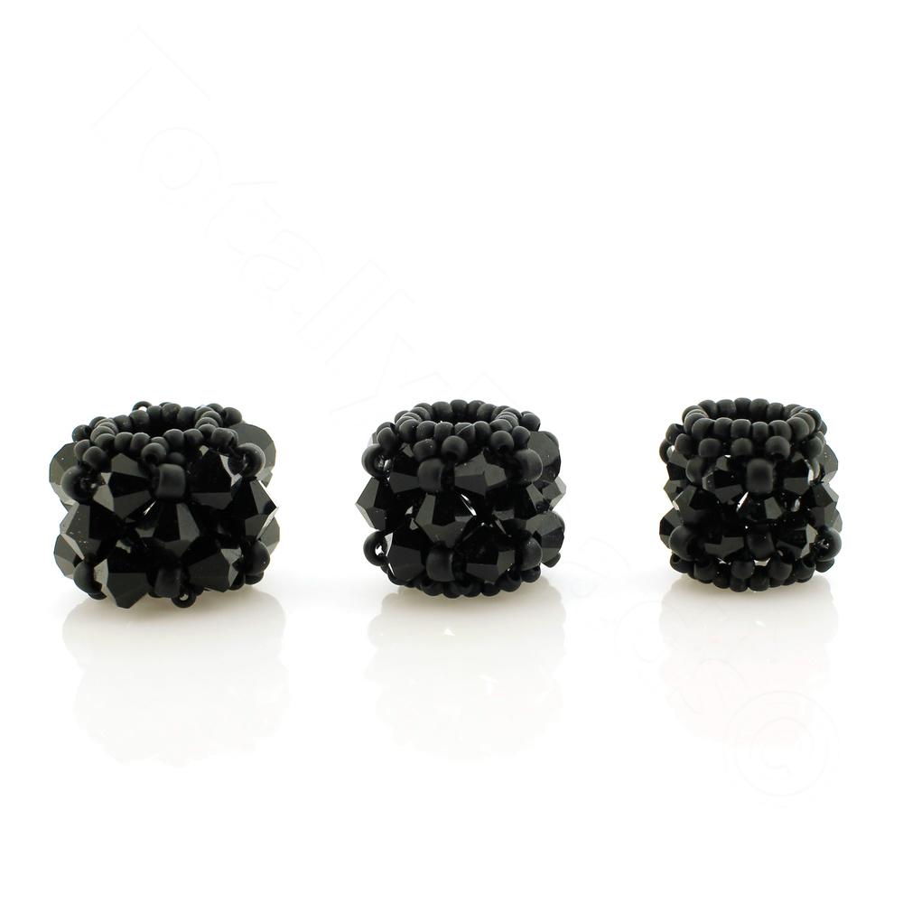 Erudite Crystal Bicone Bead Pack - Monochrome