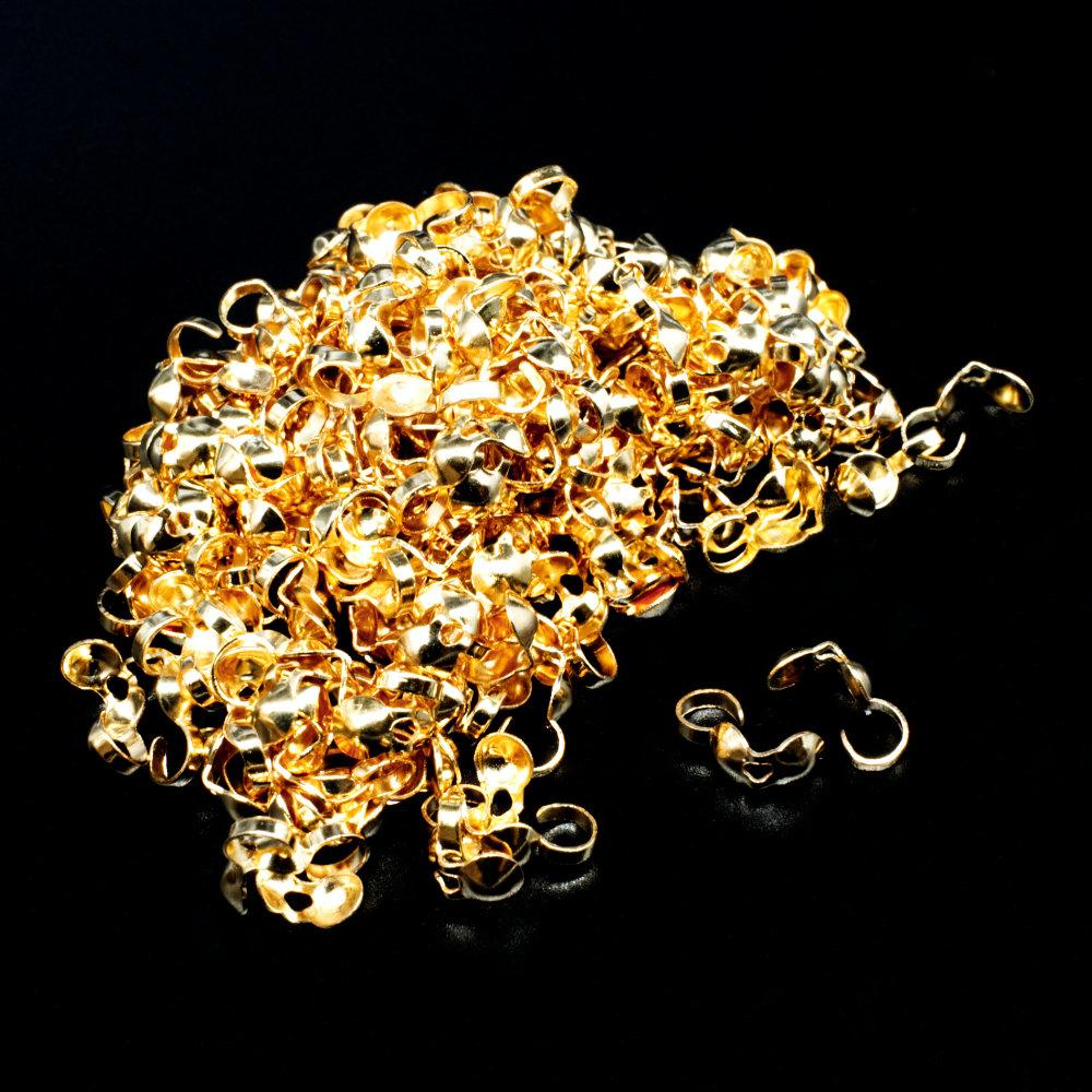 Calotte (Knot Cover) x 50 - Champagne Gold | Craft, hobby & jewellery ...