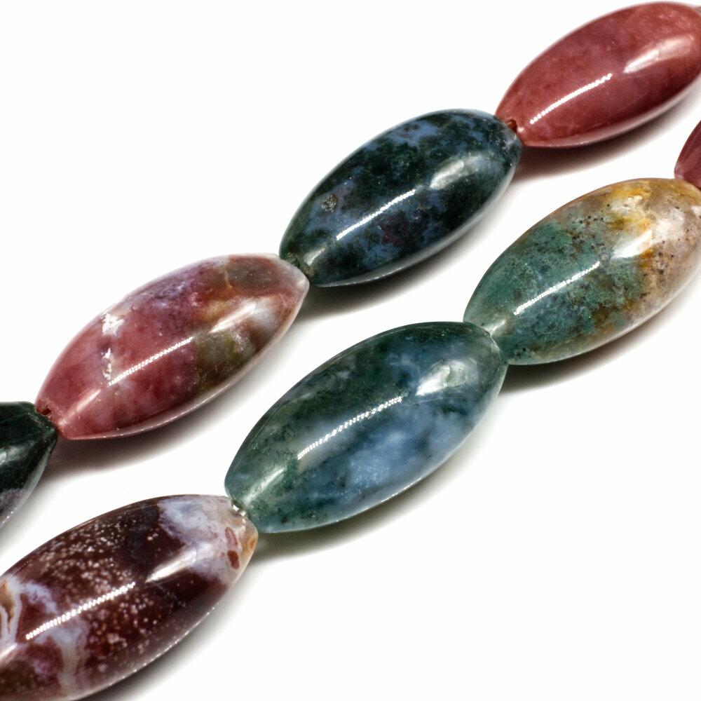 Indian Blood Stone Oval Beads - 28mm 15" inch | Craft, hobby ...