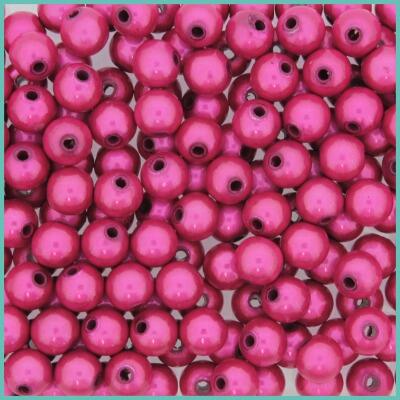 8mm Miracle Round Beads | Shimmering Acrylic Beads