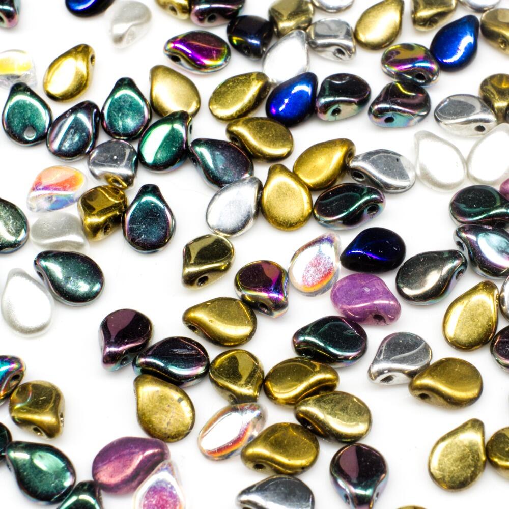 Preciosa Pip Beads 50pcs - Mixed Colours
