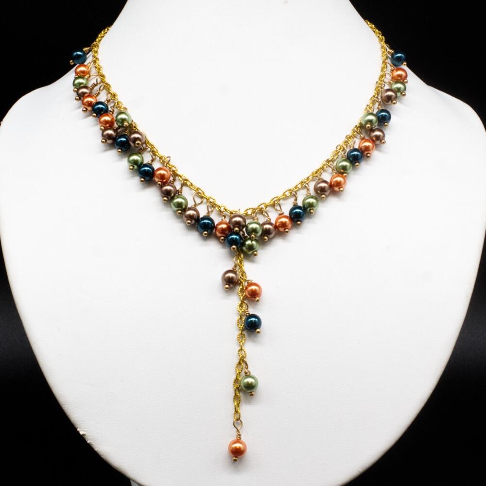 Discover the Ellipse Necklace in Fall Spice