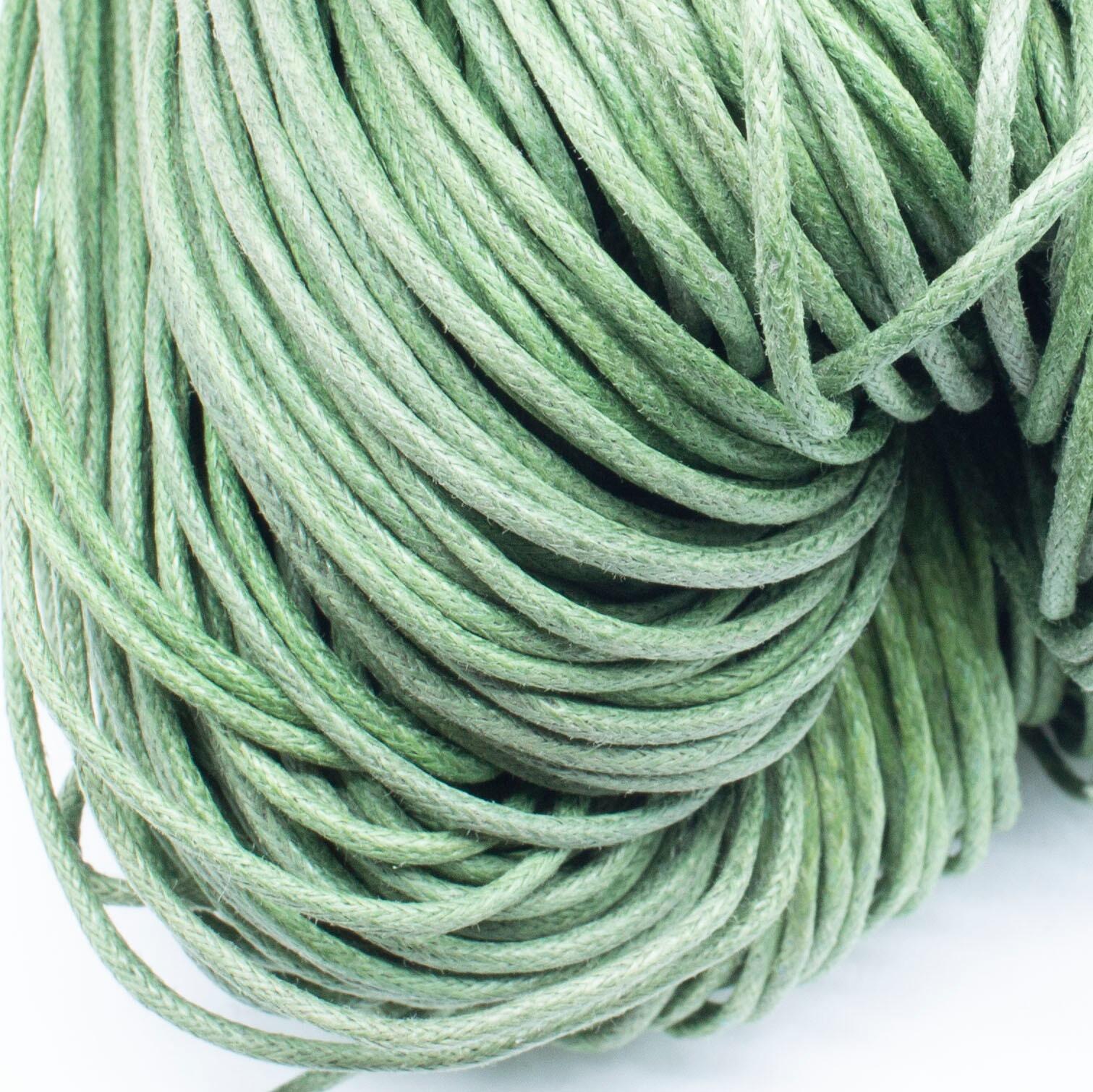 Wax Cotton Cord 1.5mm 4 metres - Khaki