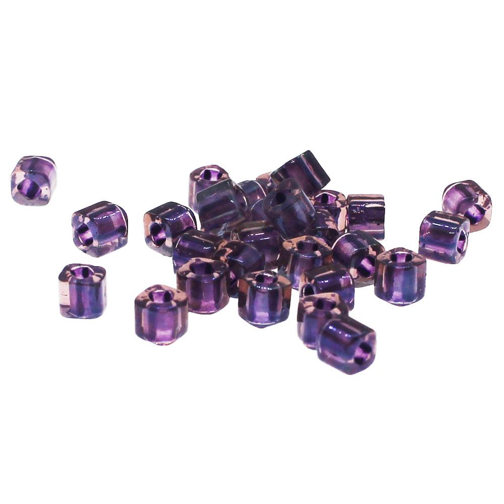 Toho Cubes 4mm 10g - Inside RB Rosaline Purple